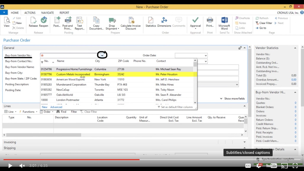 Drop Shipments in Microsoft Dynamics NAV 2015