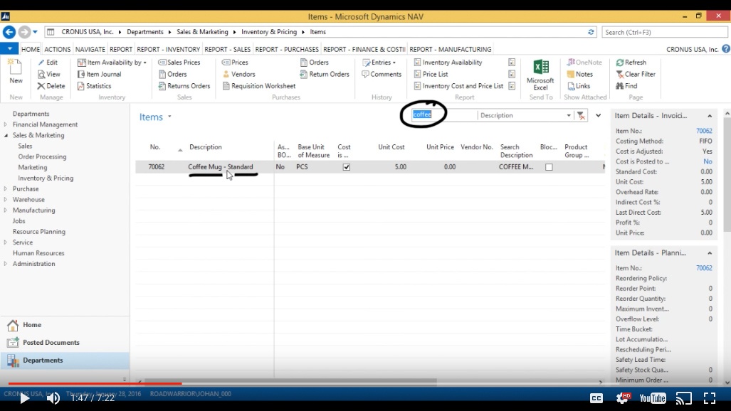 Sales & Purchase Prices in Microsoft Dynamics NAV 2015