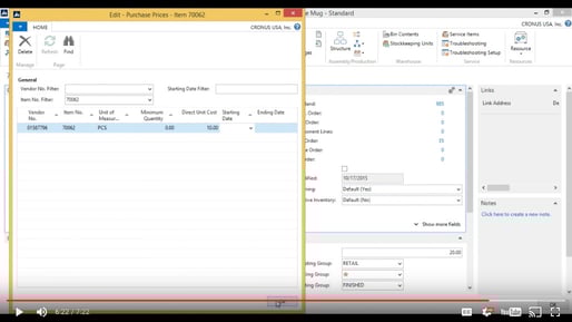 Sales & Purchase Prices in Microsoft Dynamics NAV 2015