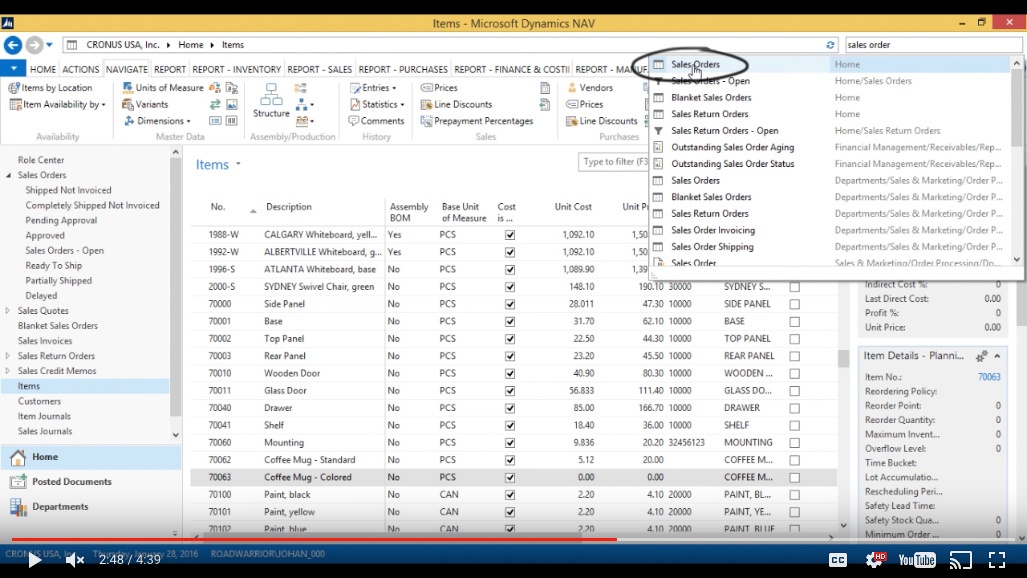 How to use cross references in Microsoft Dynamics NAV 2015