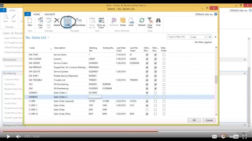 Working with the number series in Microsoft Dynamics NAV 2015