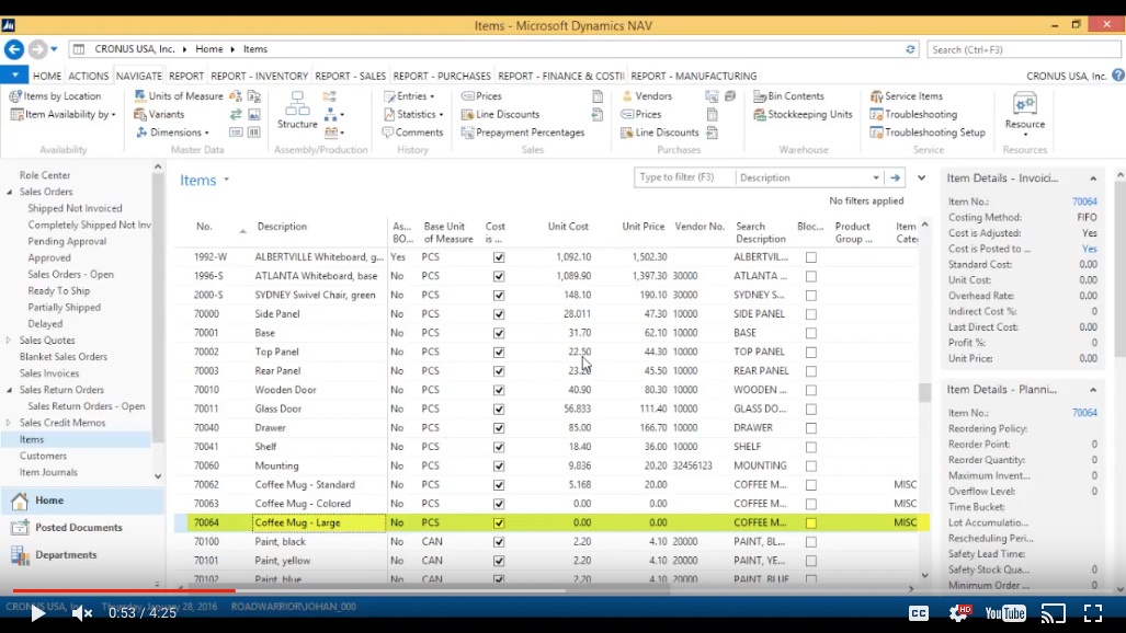 Item Substitutions in Microsoft Dynamics NAV 2015