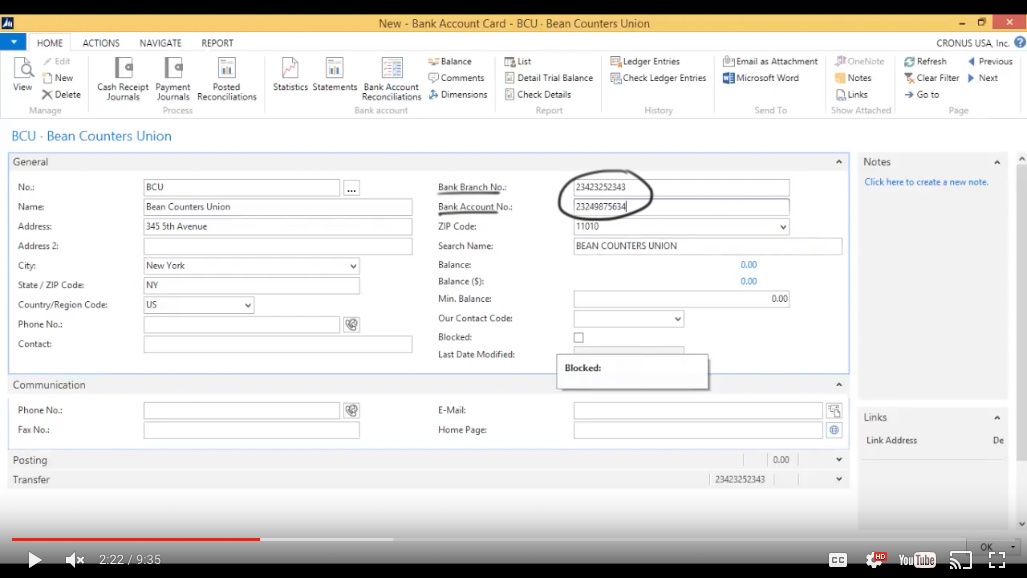 Setup Bank Account Post Deposits in Microsoft Dynamics NAV 2015