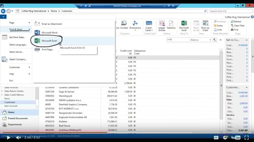 How to Work With Excel and Microsoft Dynamics NAV 2016